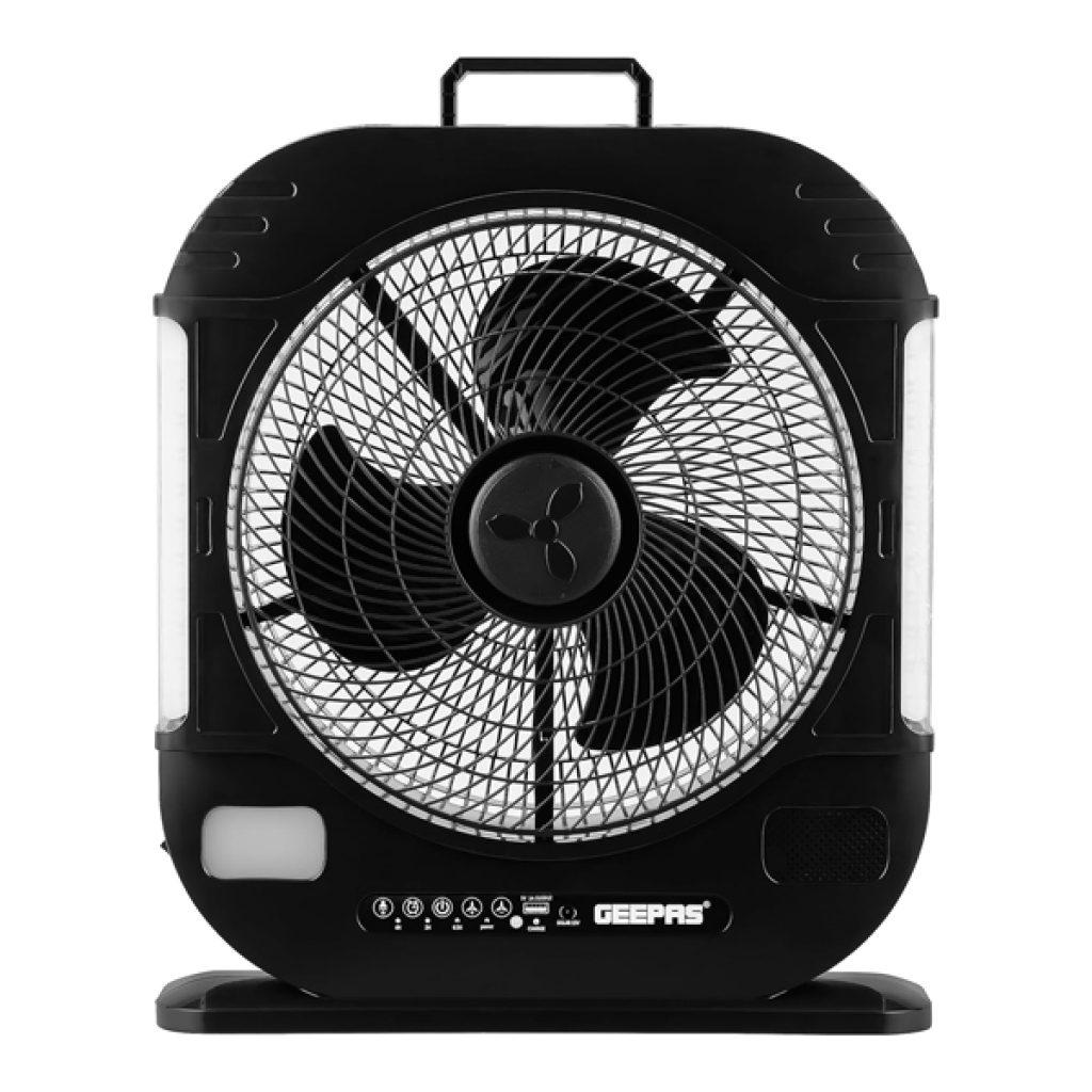 Geepas 12" Rechargeable Fan with Remote Control - Black GF21190 ...