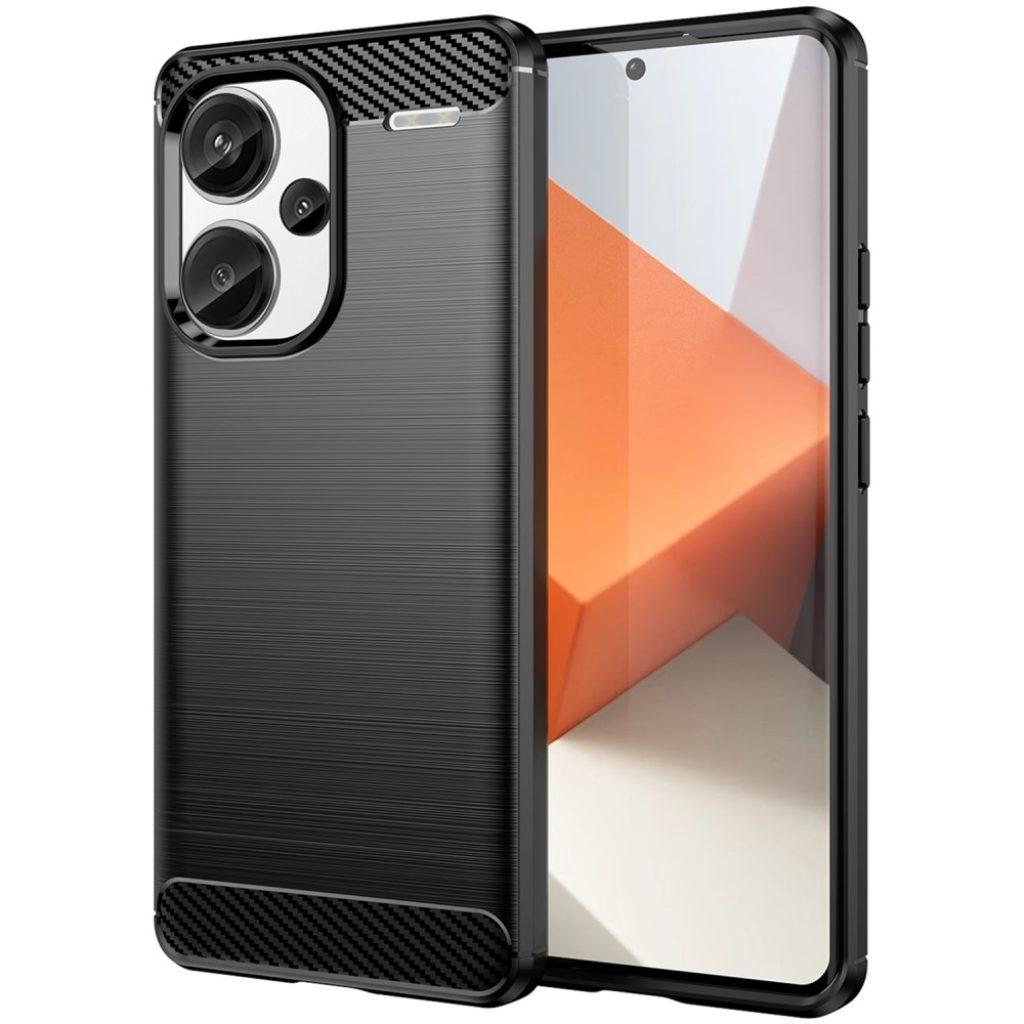 Xiaomi Redmi Note 13 Pro+ Carbon Fiber Texture Cover - Black - NewTech Mobile Accessories