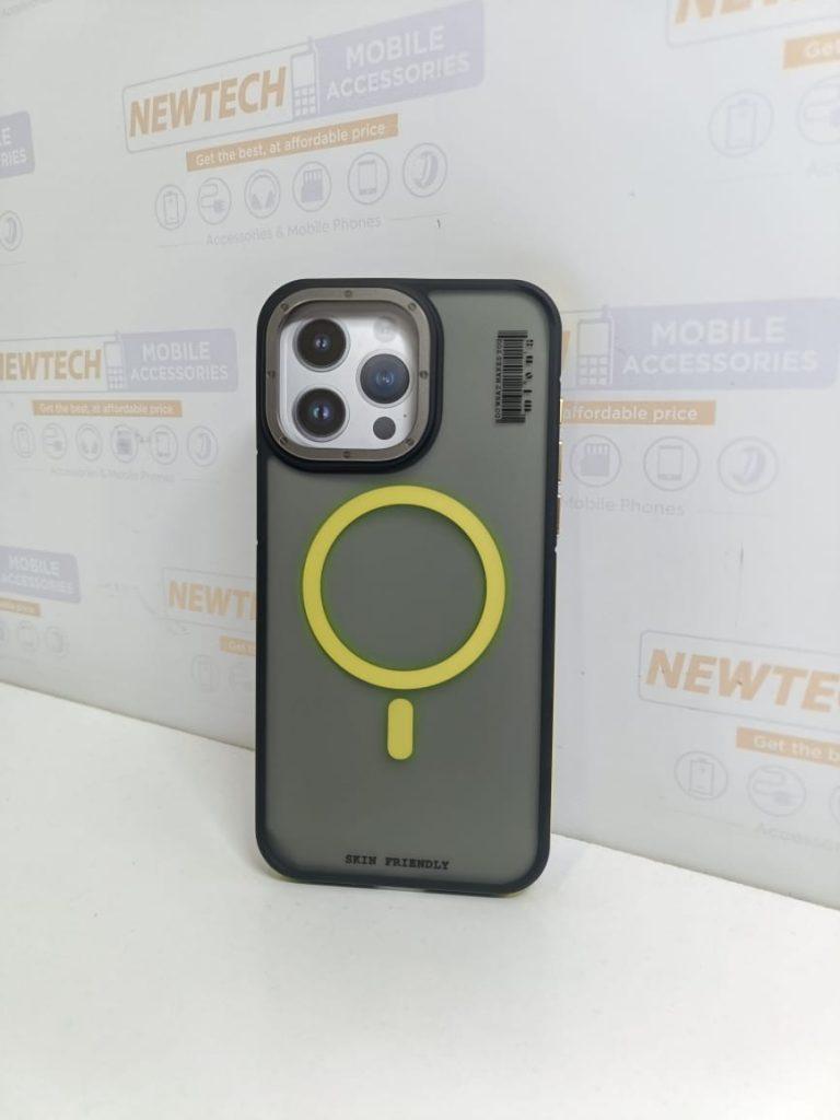 iPhone 15 Pro Max Magsafe Wlons Skinfriendly Dual Color - Yellow - NewTech Mobile Accessories