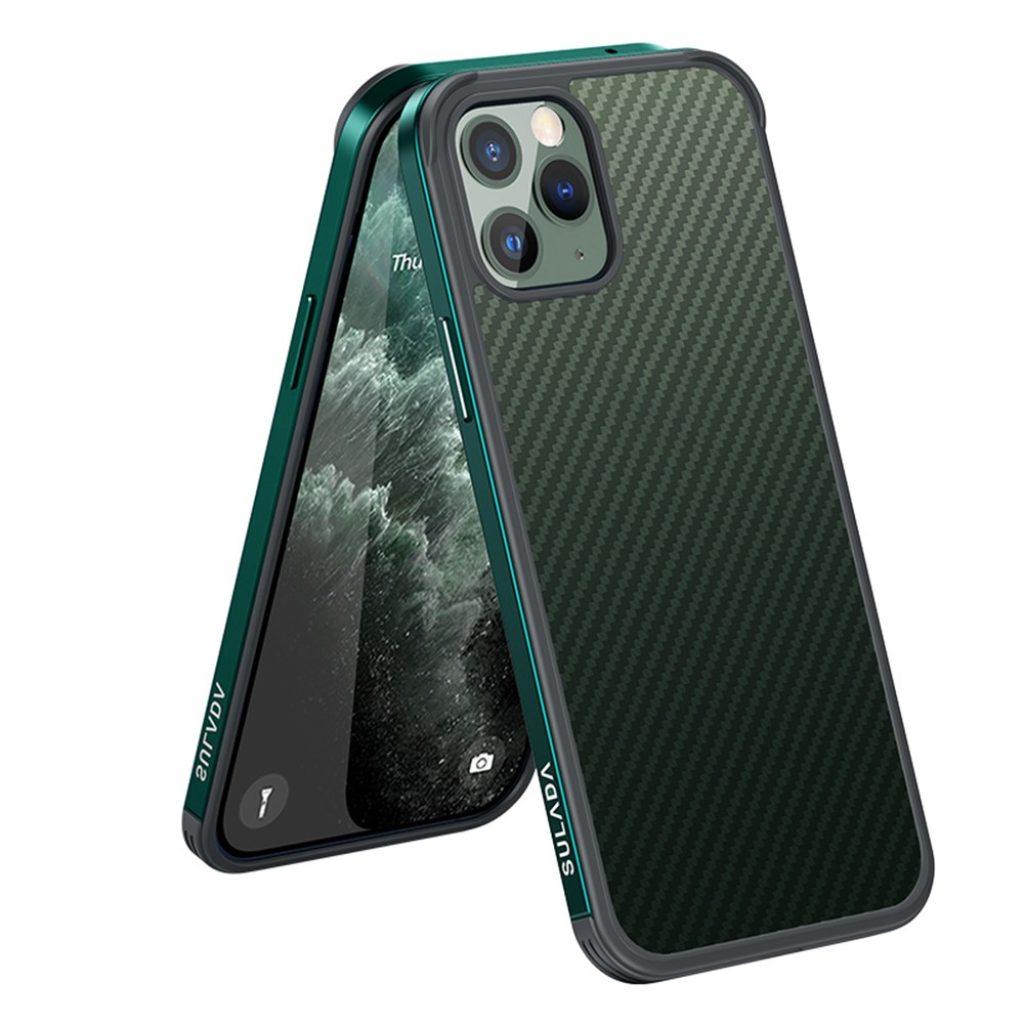iPhone 11 SULADA Carbon Fiber Texture Cover - Green - NewTech Mobile ...