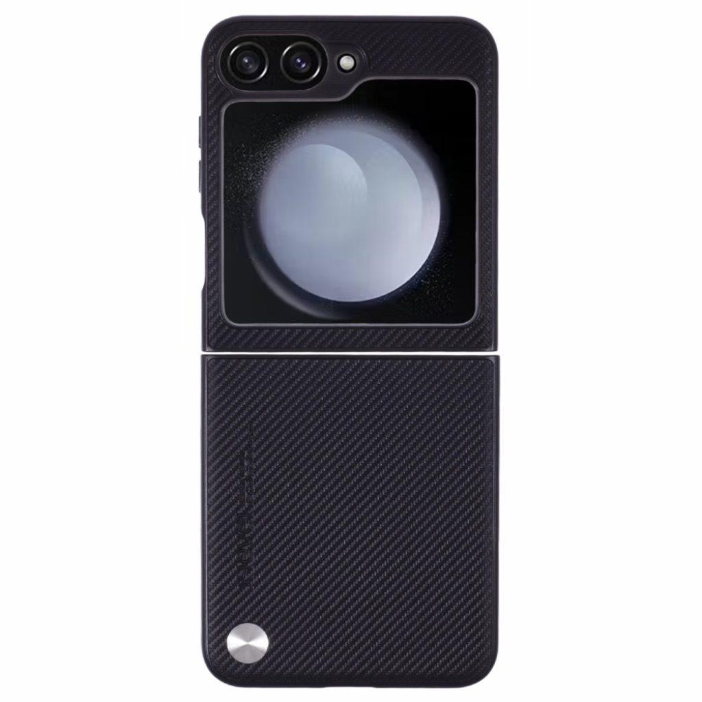 Samsung Galaxy Z Flip6 5G X-LEVEL Carbon Fiber Texture PU Cover - Black - NewTech Mobile Accessories