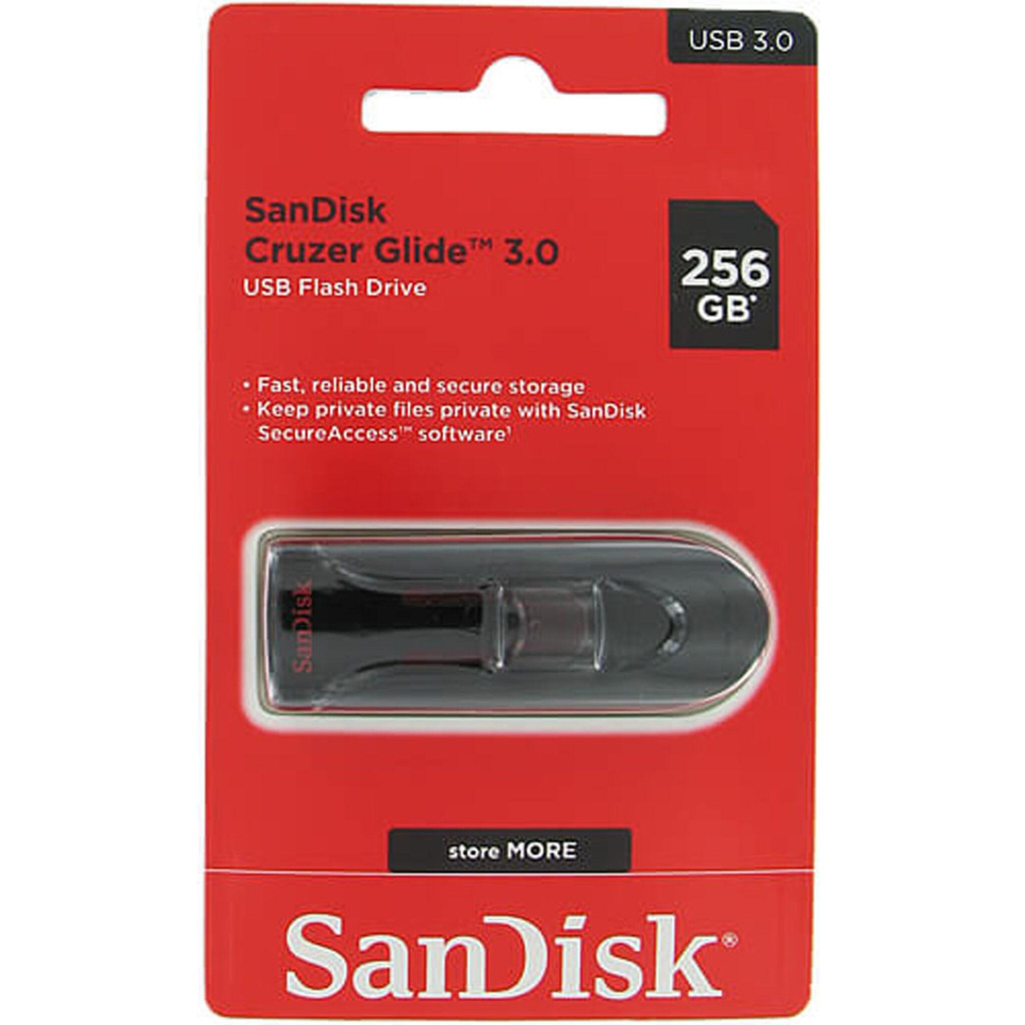 SanDisk Cruzer Glide 3.0 256GB Flash Drive - NewTech Mobile Accessories